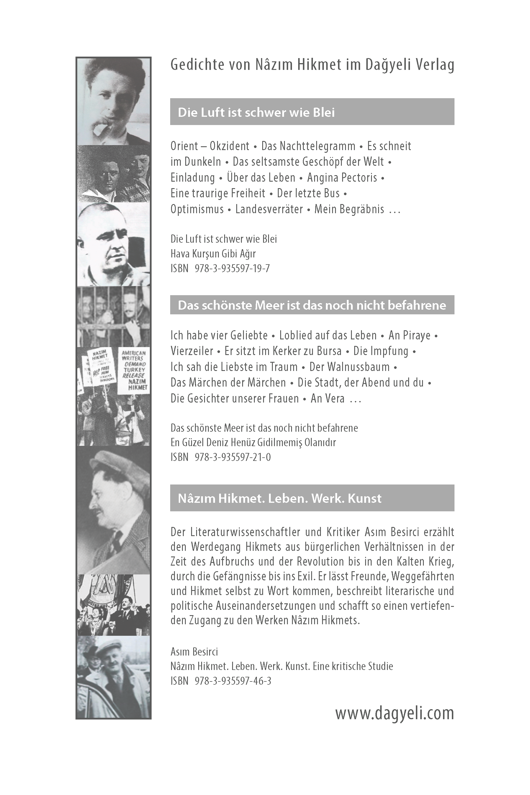 Das schönste Meer ist das noch nicht befahrene – Dağyeli Verlag